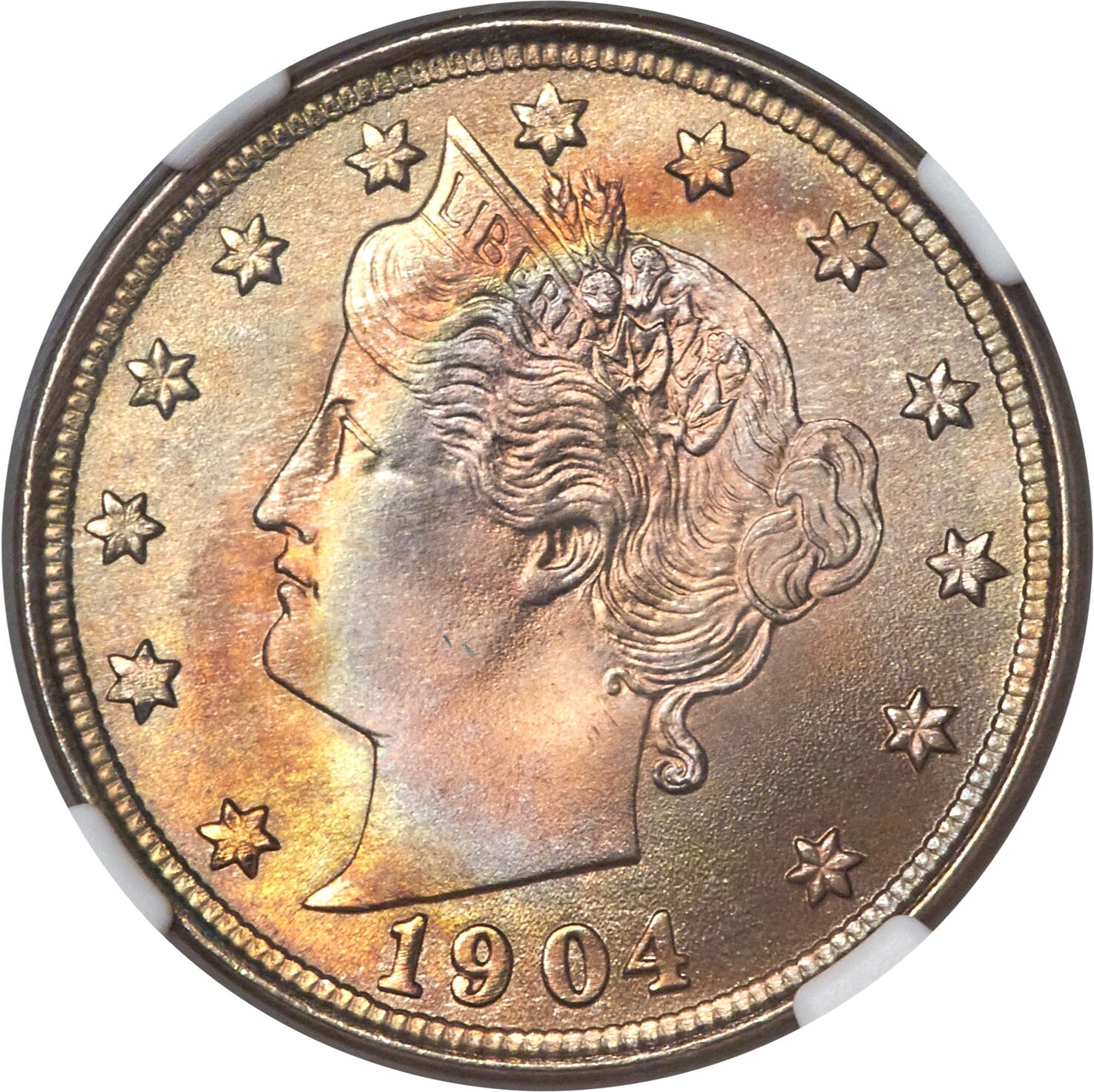 1904 V Nickel Mint State (MS) Pricing Guide | The Greysheet