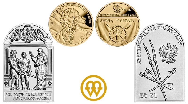 Poland: New Arched Silver Proof And Gold Coins Mark The 230th ...