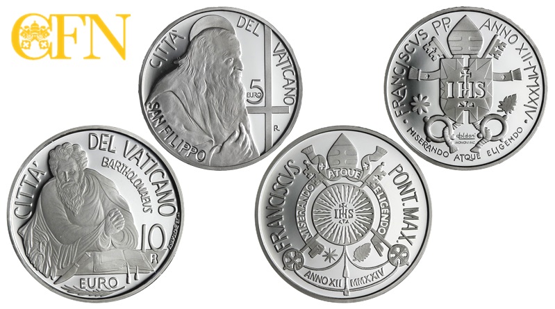 Vatican City: New Silver Proof Coins In The Twelve Apostles Series ...