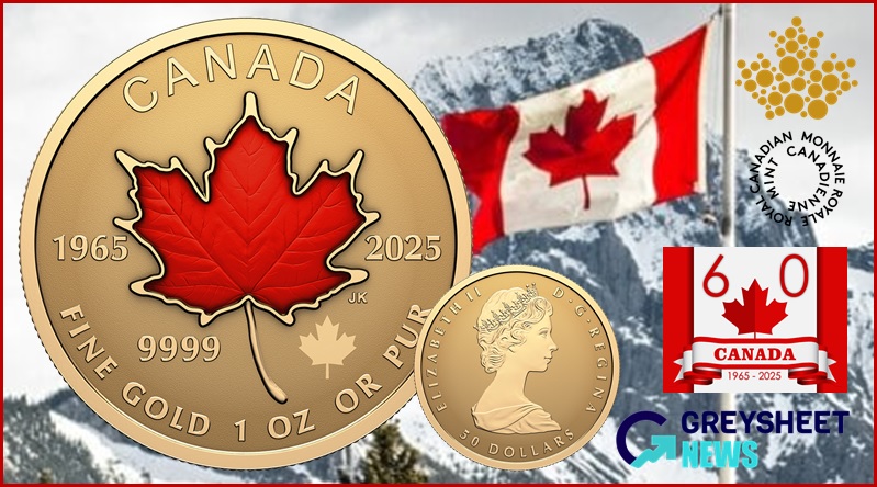 Canada: Pure Gold And Colour Four- Coin Set Marks 60th Anniversary Of ...