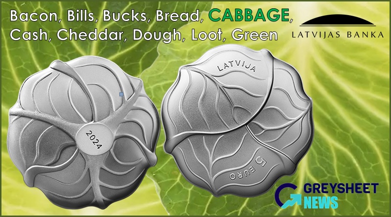 Latvia: Unique Silver Proof Coin Highlights ‘Cabbage’ as Money and Wealth