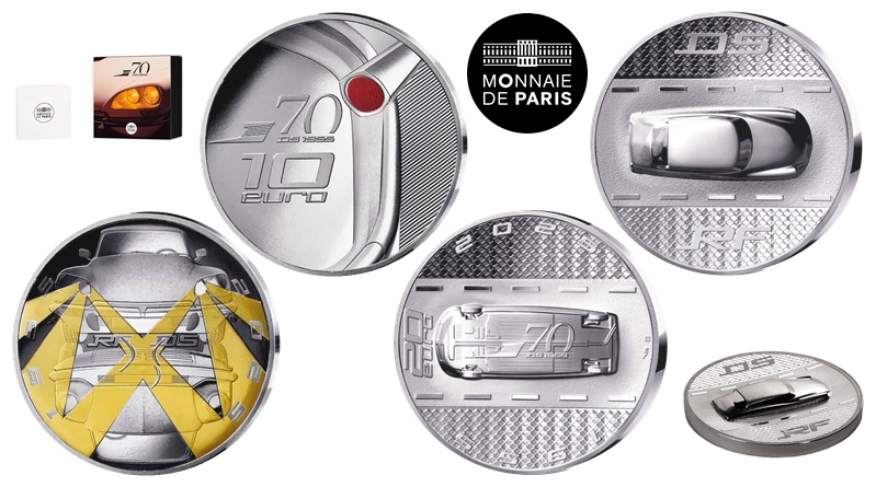 France. Innovative DS Automobile Features on New Gold and Silver Proof ...