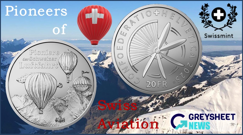 Switzerland. New Silver Coin Series 'Pioneers of Swiss Aviation ...