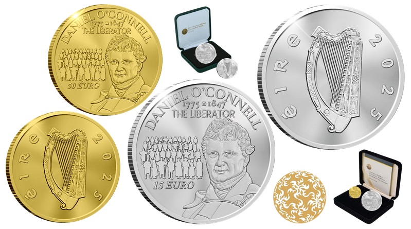 Ireland. New Gold and Silver Proof Coins Celebrate Birth Anniversary of ...
