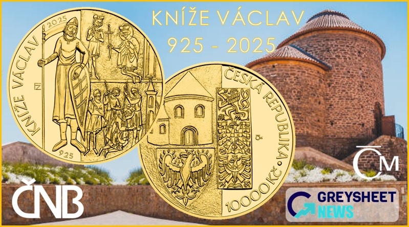 Czech Republic. New One-Ounce Gold Coins Celebrate the Reign of Saint ...