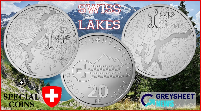 Switzerland. New Silver Four-Coin Series Features Landmark Lakes and ...