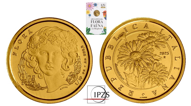 Italy. New First Release of Fractional Gold Bullion Coin Features Flora ...