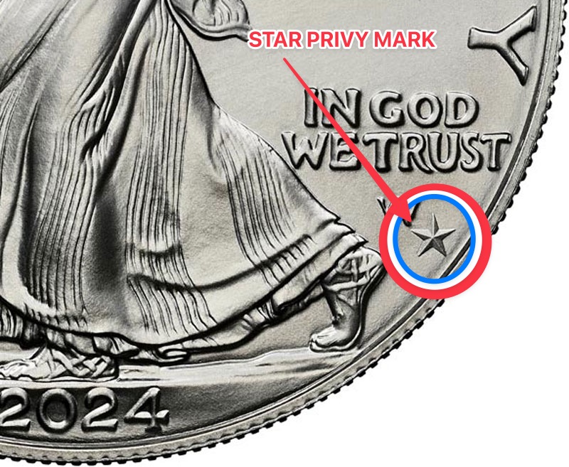 2024 American Silver Eagle | First Star Privy | Eighth Era Label